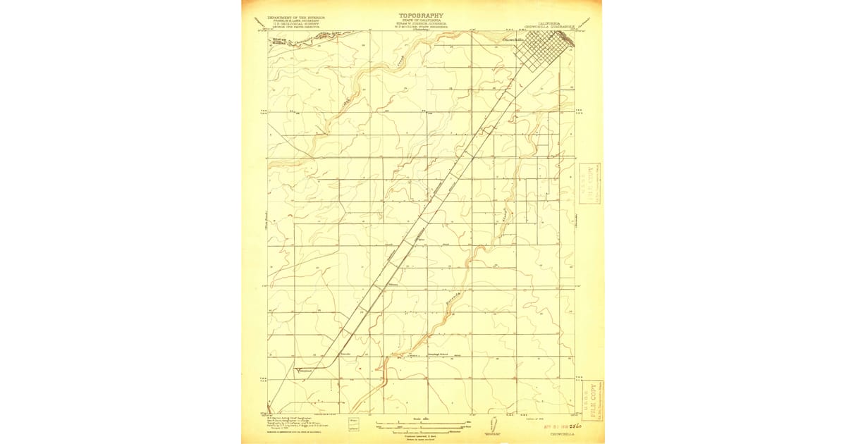 1918 Map of Chowchilla, CA — High-Res | Pastmaps