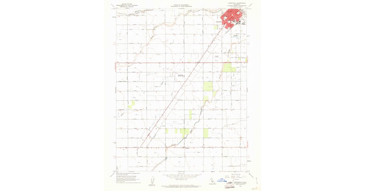 1960 Map of Chowchilla, CA — High-Res | Pastmaps