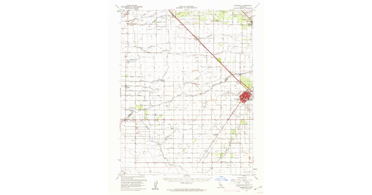 1960 Map of Chowchilla, CA — High-Res | Pastmaps