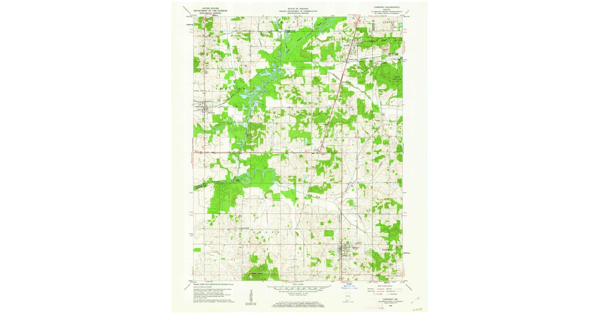 1960s Maps of Pigeon, IN | Pastmaps