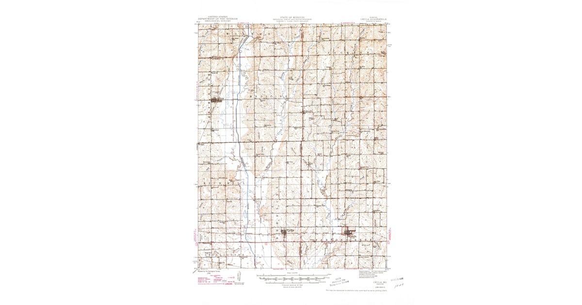 1947 Map of Chula, MO — High-Res | Pastmaps
