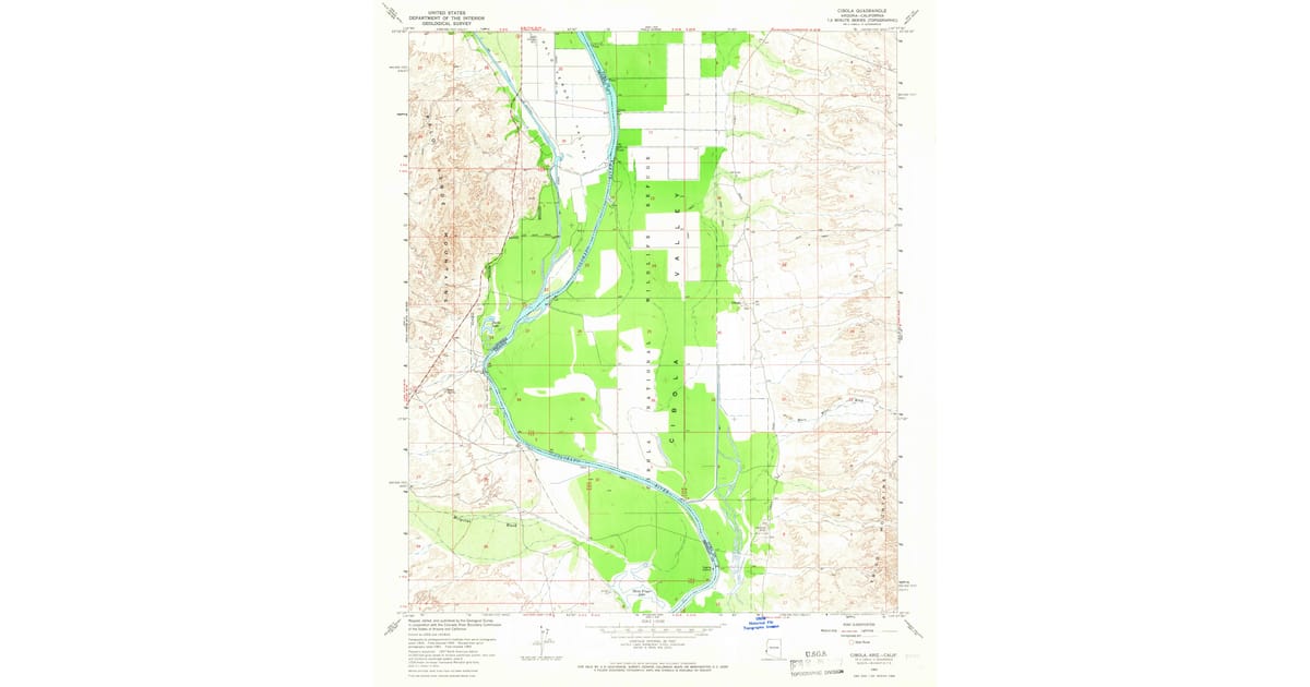 1965 Map of Cibola, AZ — High-Res | Pastmaps
