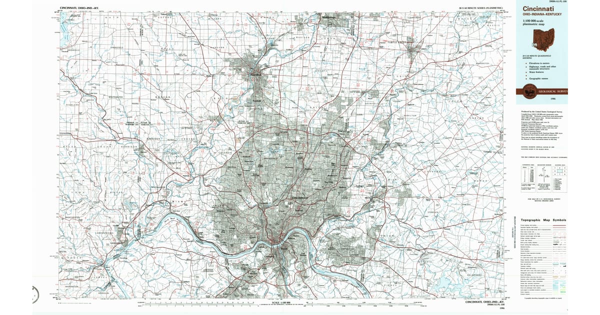 1980s Maps of Fairfax, OH | Pastmaps