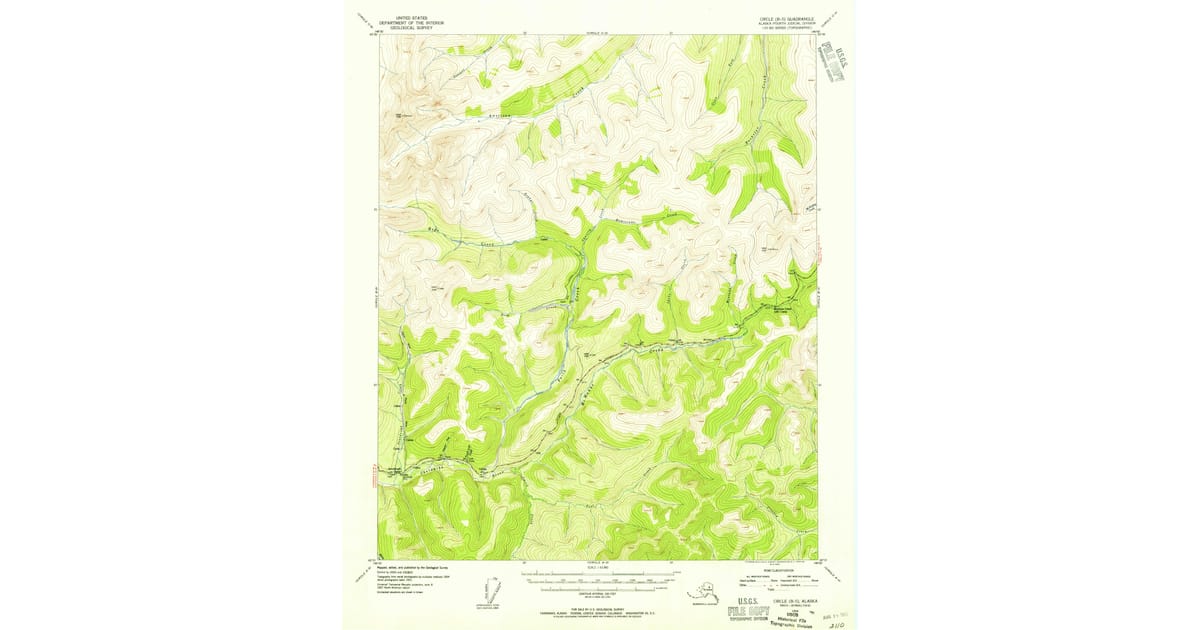1954 Map of Circle B-5, Fairbanks North Star Borough, AK — High-Res | Pastmaps