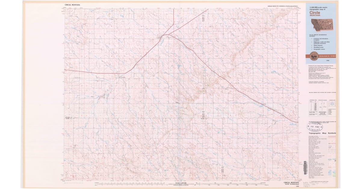 1980s Maps of McCone County, MT | Pastmaps