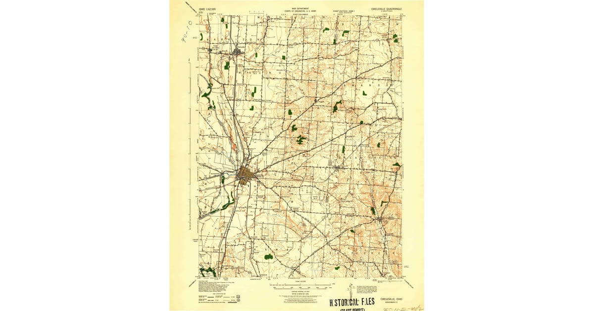 1943 Map of Circleville, OH — High-Res | Pastmaps
