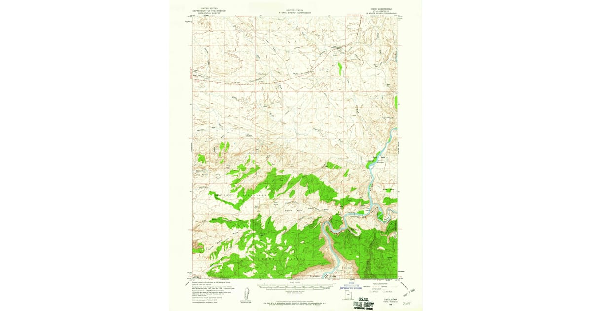 1958 Map of Cisco, Grand County, UT — High-Res | Pastmaps