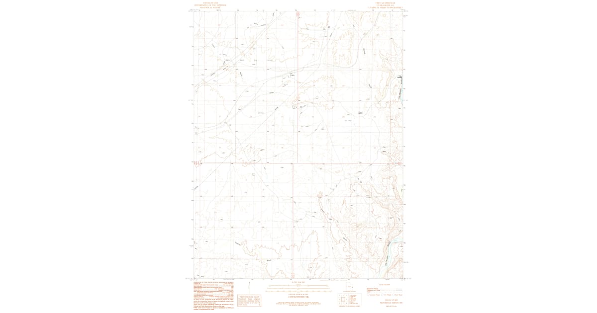 1991 Map of Cisco, Grand County, UT — High-Res | Pastmaps