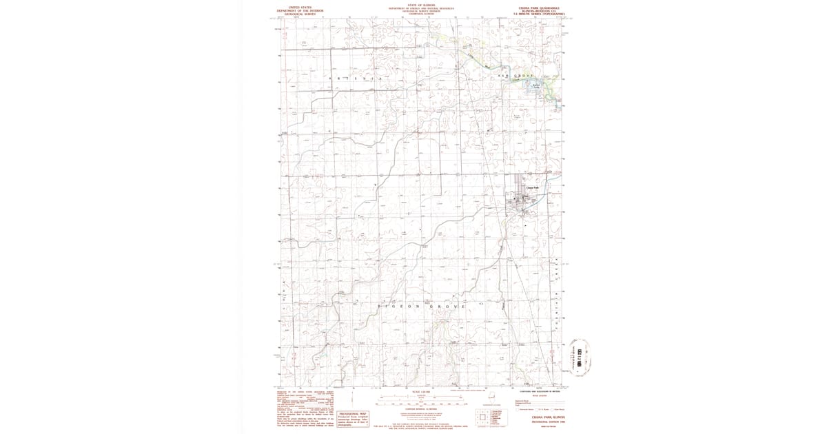 1986 Map of Cissna Park, IL — High-Res | Pastmaps