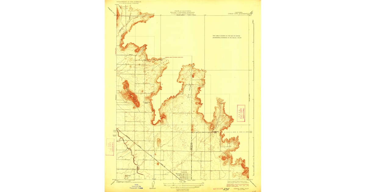 1924 Map of Citrus Cove, Fresno County, CA — High-Res | Pastmaps