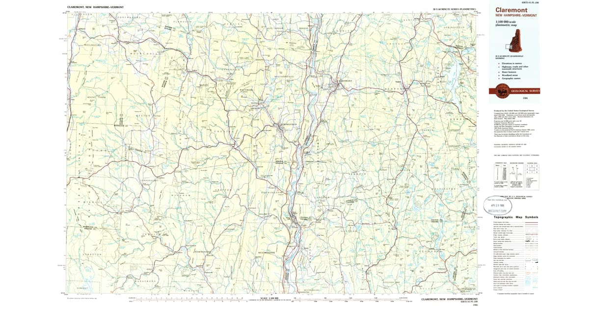 1980s Maps of Peru, VT | Pastmaps