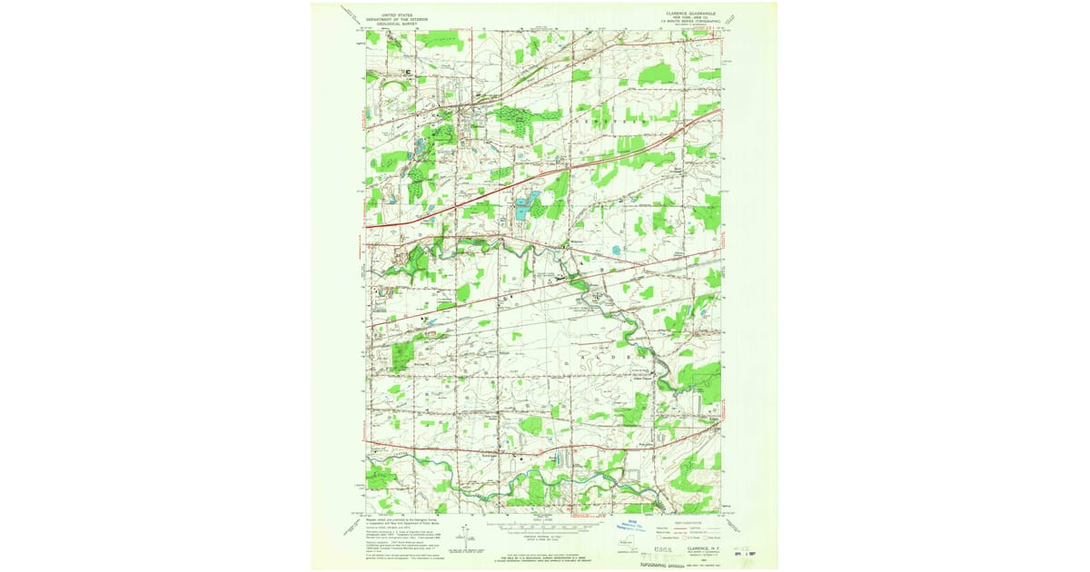 1965 Map of Clarence, Erie County, NY — High-Res | Pastmaps