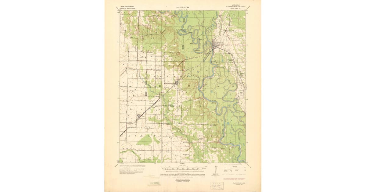 Old Maps of Aberdeen, AR | Pastmaps