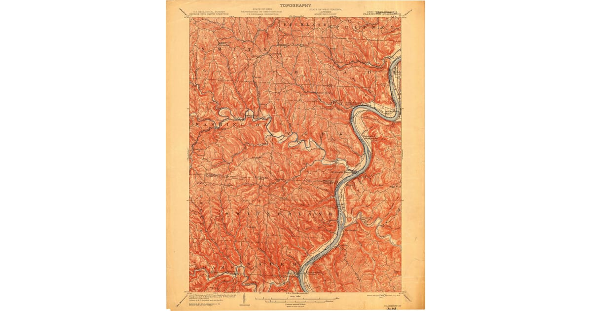 Old Maps of Switzerland Township, OH for Metal Detecting | Pastmaps