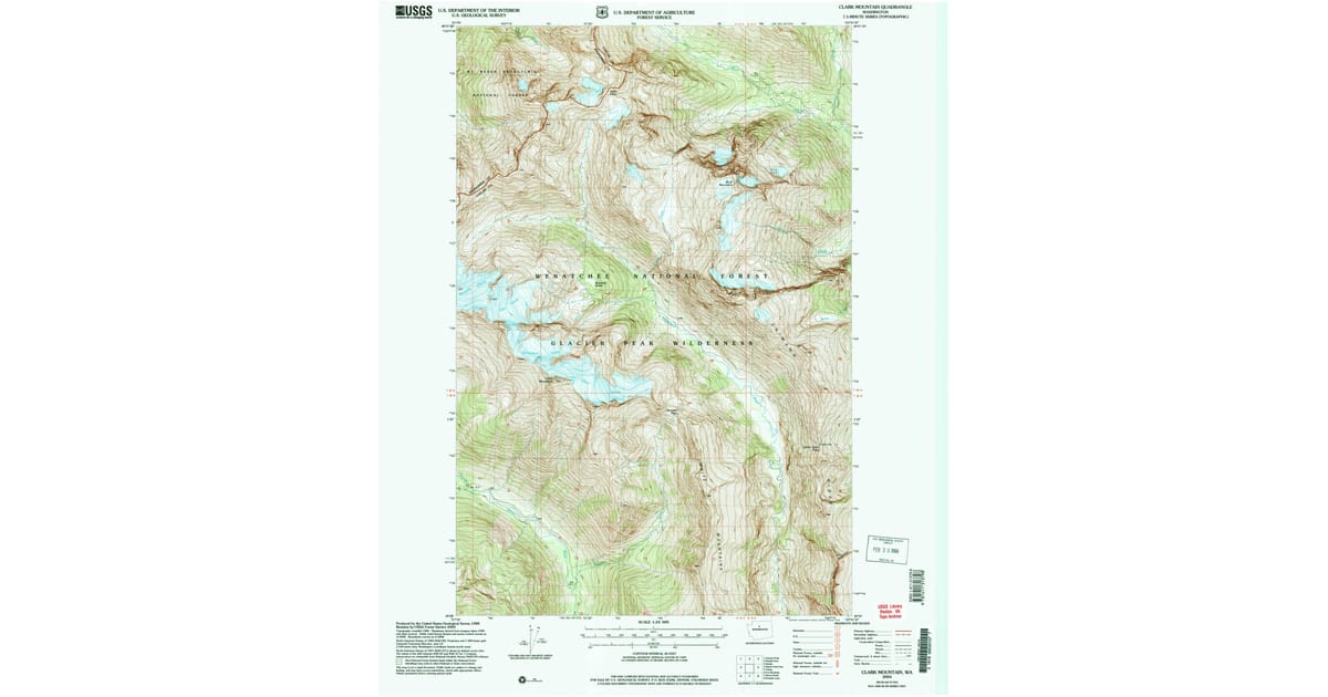 2004 Map of Clark Mountain, Chelan County, WA — High-Res | Pastmaps