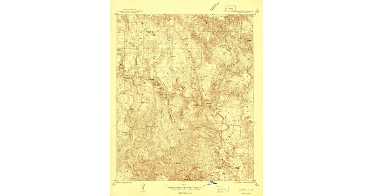 1944 Map of Clarkdale, AZ — High-Res | Pastmaps