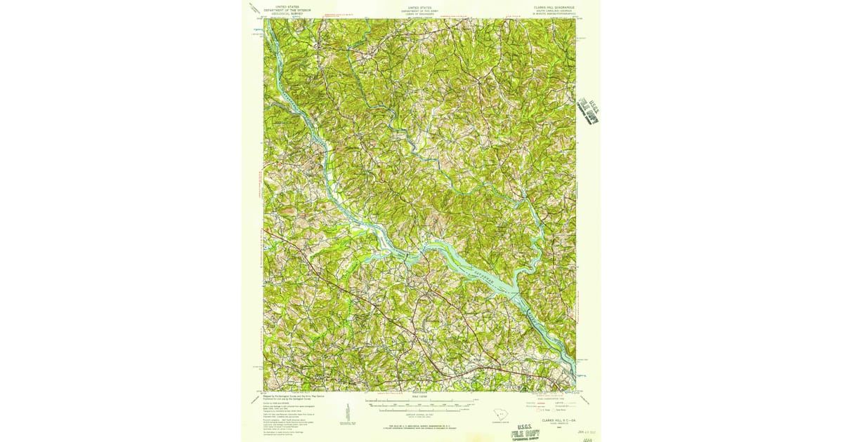 1940s Maps of McCormick County, SC | Pastmaps