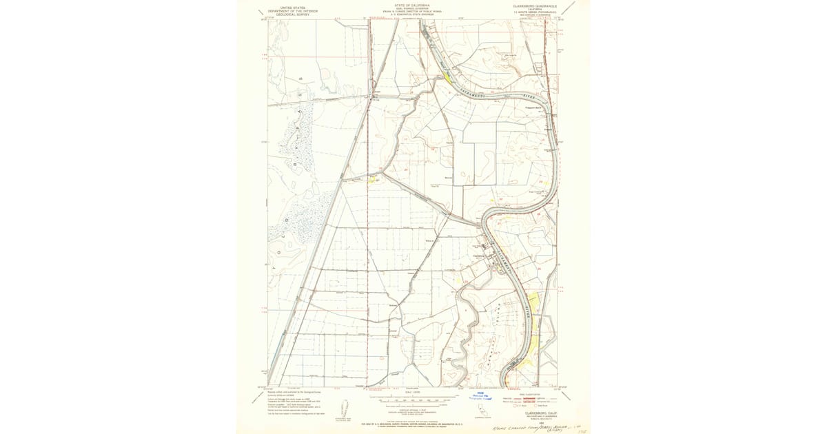 1950s Maps of Central, CA | Pastmaps