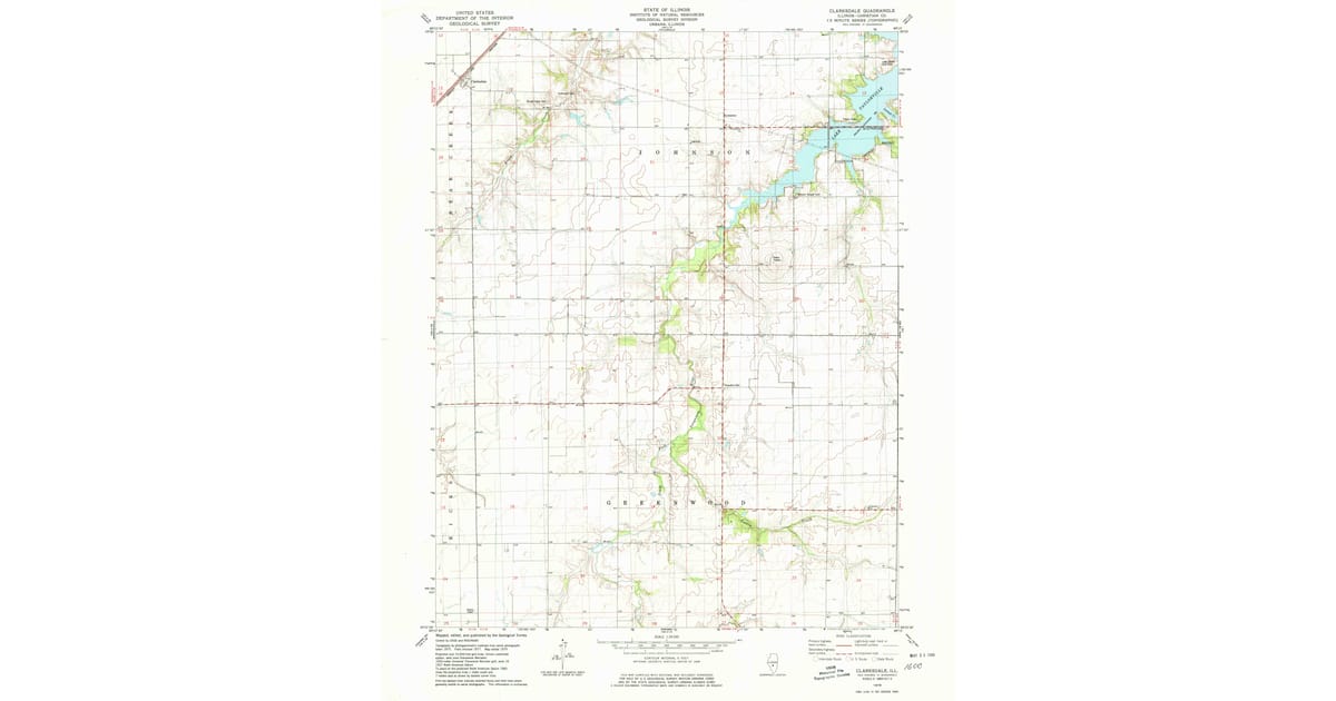 1979 Map of Clarksdale, Christian County, IL — High-Res | Pastmaps