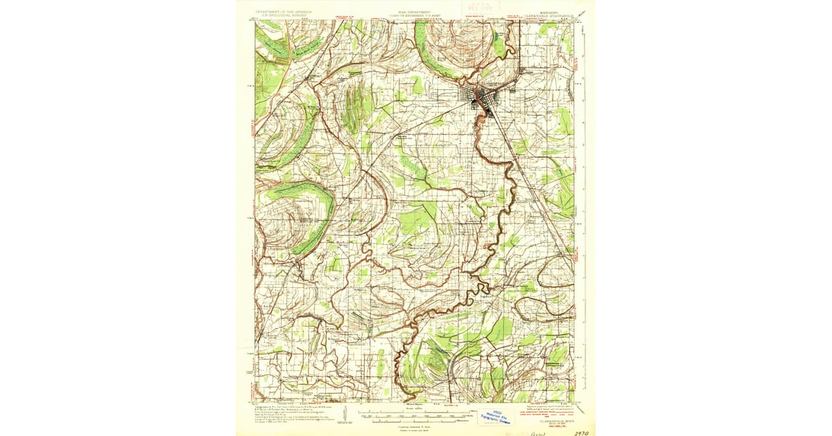 Old Maps of Clarksdale, MS | Pastmaps