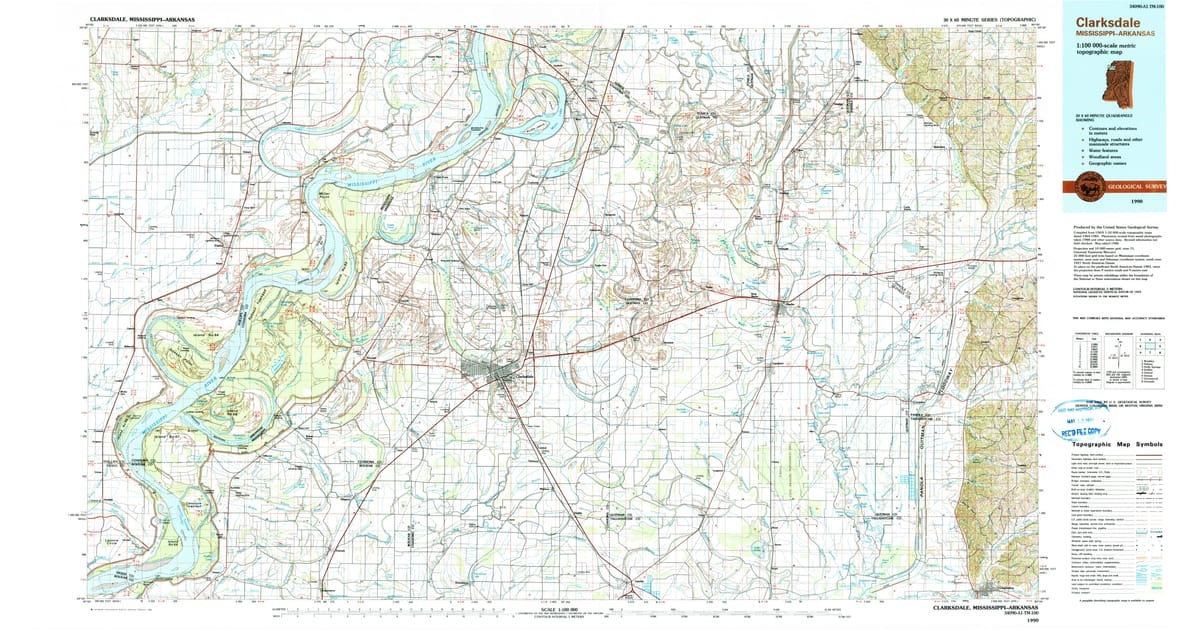 1990s Maps of Bolivar County, MS | Pastmaps