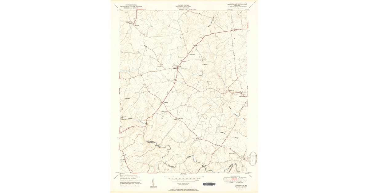 1950s Maps of Simpson Woods, Howard County | Pastmaps