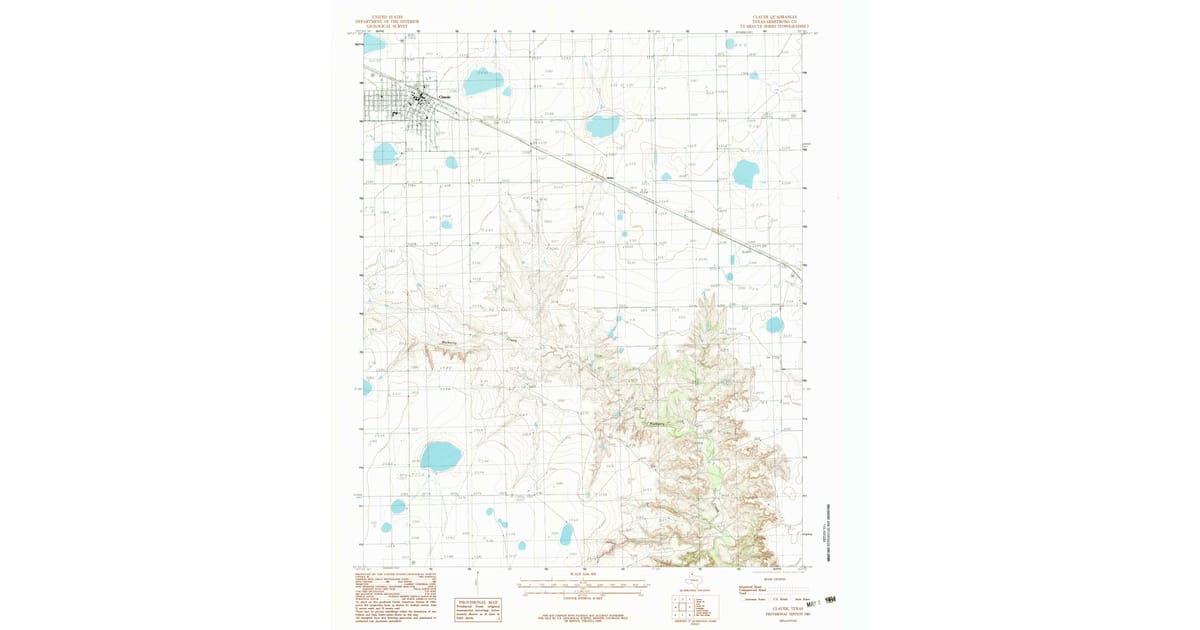1983 Map of Claude, TX — High-Res | Pastmaps
