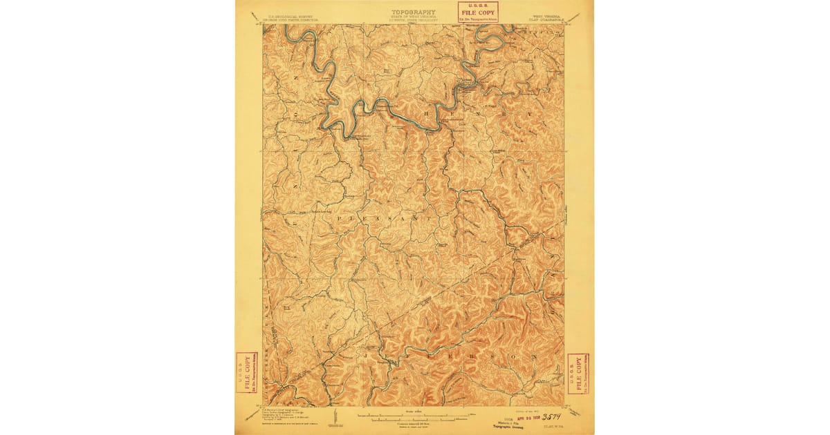 1910 Map of Clay, WV — High-Res | Pastmaps