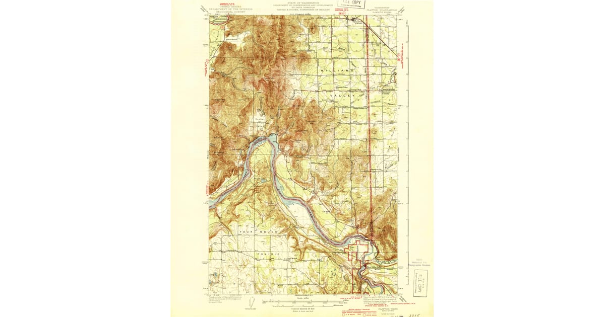 Old Maps of Suncrest, WA for Hiking & Exploration | Pastmaps