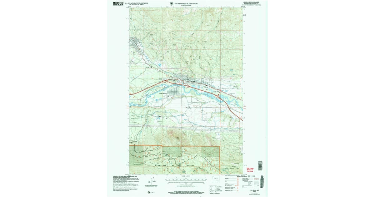 2003 Map of Cle Elum, WA — High-Res | Pastmaps