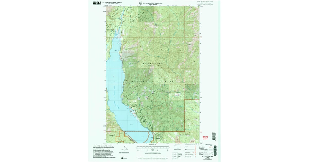 2003 Map of Cle Elum Lake, Kittitas County, WA — High-Res | Pastmaps