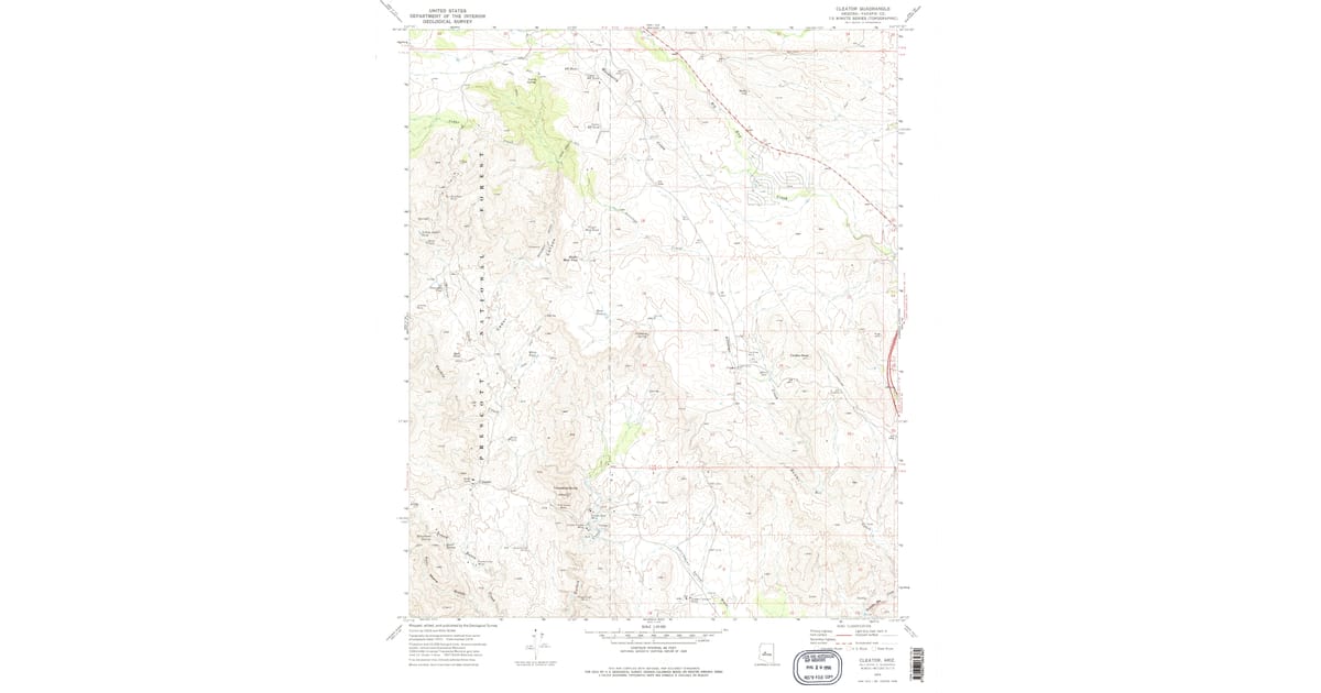 1974 Map of Cleator, Yavapai County, AZ — High-Res | Pastmaps