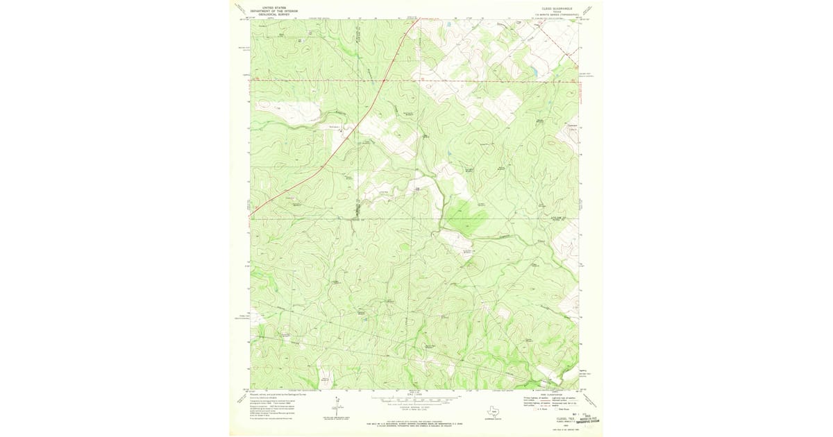 1969 Map of Clegg, Duval County, TX — High-Res | Pastmaps