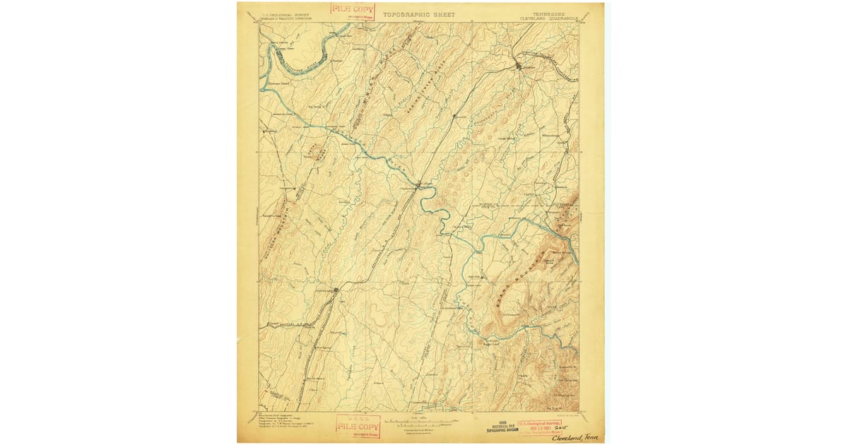 1900s (20th Century) Maps of YMCA Camp Ocoee, TN | Pastmaps