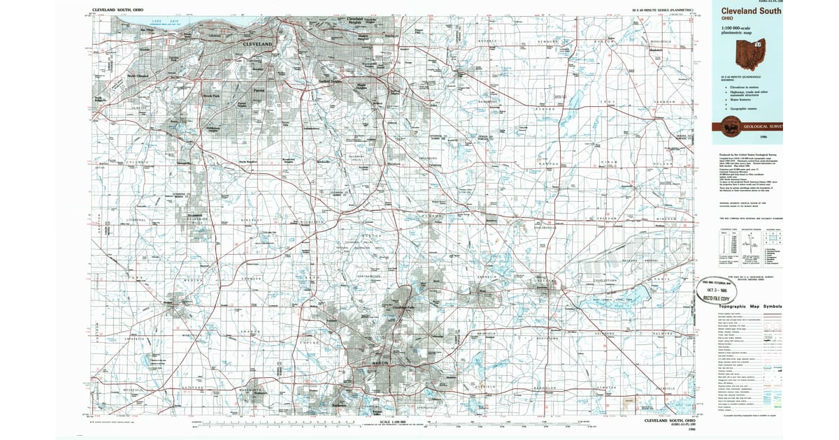 1980s Maps of Maple Heights, OH | Pastmaps