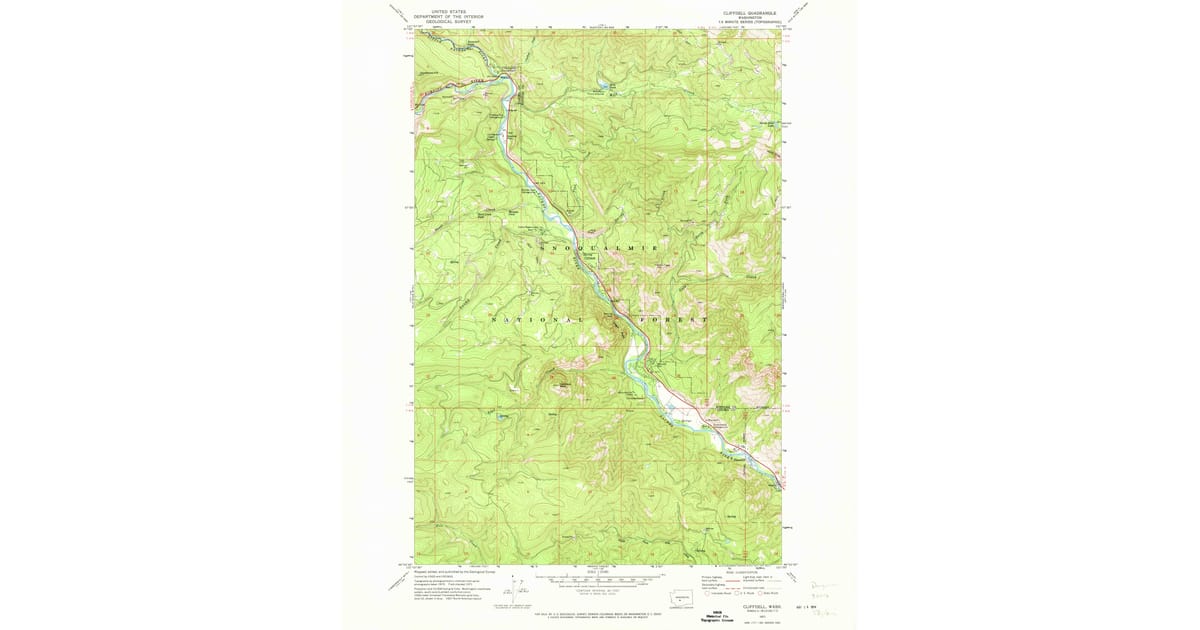 1970s Maps of Kittitas County, WA | Pastmaps