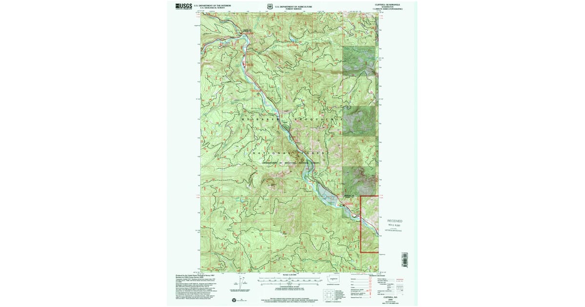 2000 Map of Cliffdell, WA — High-Res | Pastmaps
