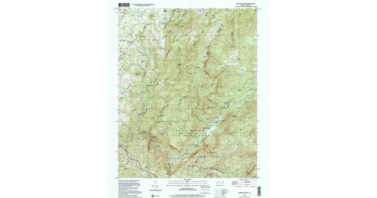 1990s Maps of Saluda, NC | Pastmaps