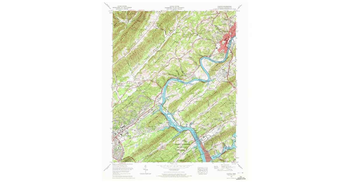 1960s Maps of Jackson Square, Oak Ridge | Pastmaps
