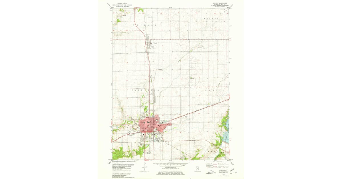 1970s Maps of Clinton, IL | Pastmaps