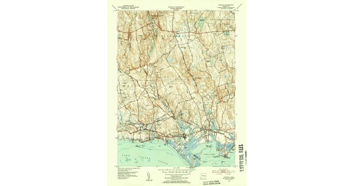 1950s Maps of Clinton, CT | Pastmaps