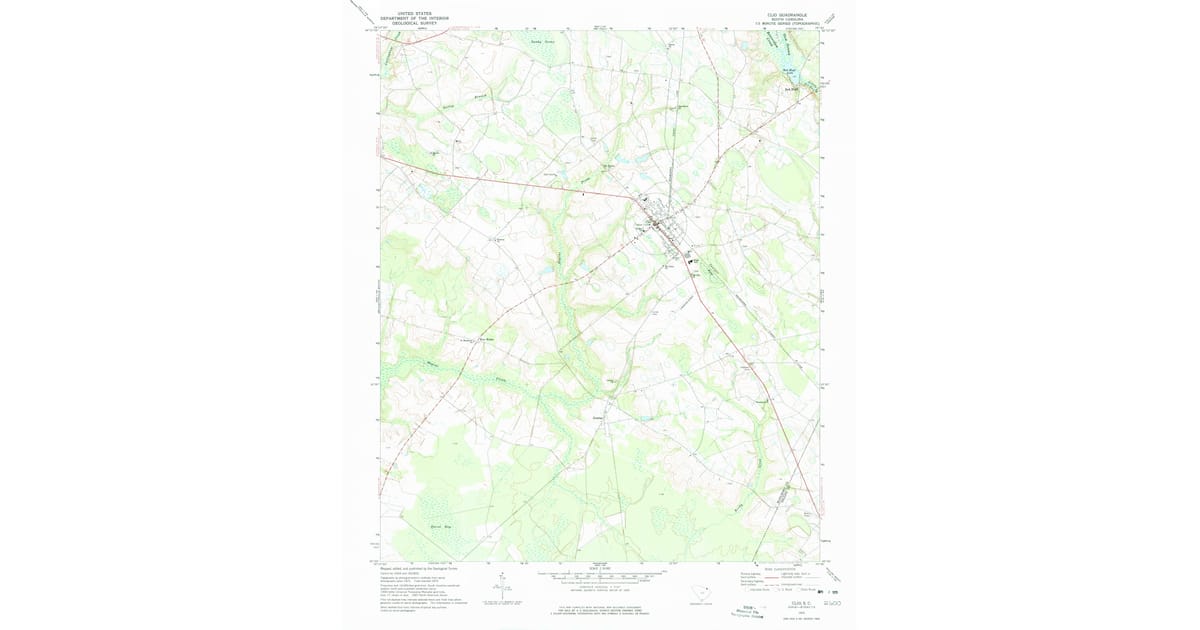 1970s Maps of Clio, SC | Pastmaps
