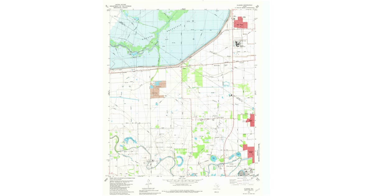 1980s Maps of Pecan Grove, TX | Pastmaps