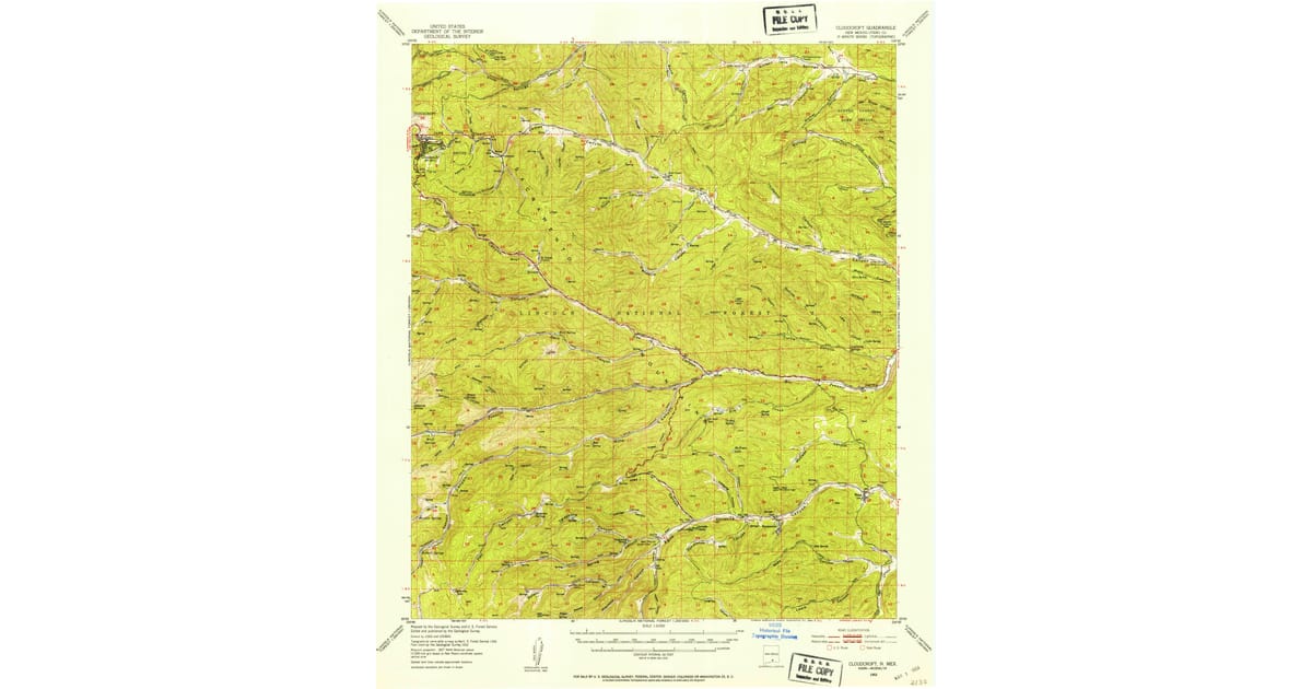Old Maps of Chippeway Park, NM for Metal Detecting | Pastmaps