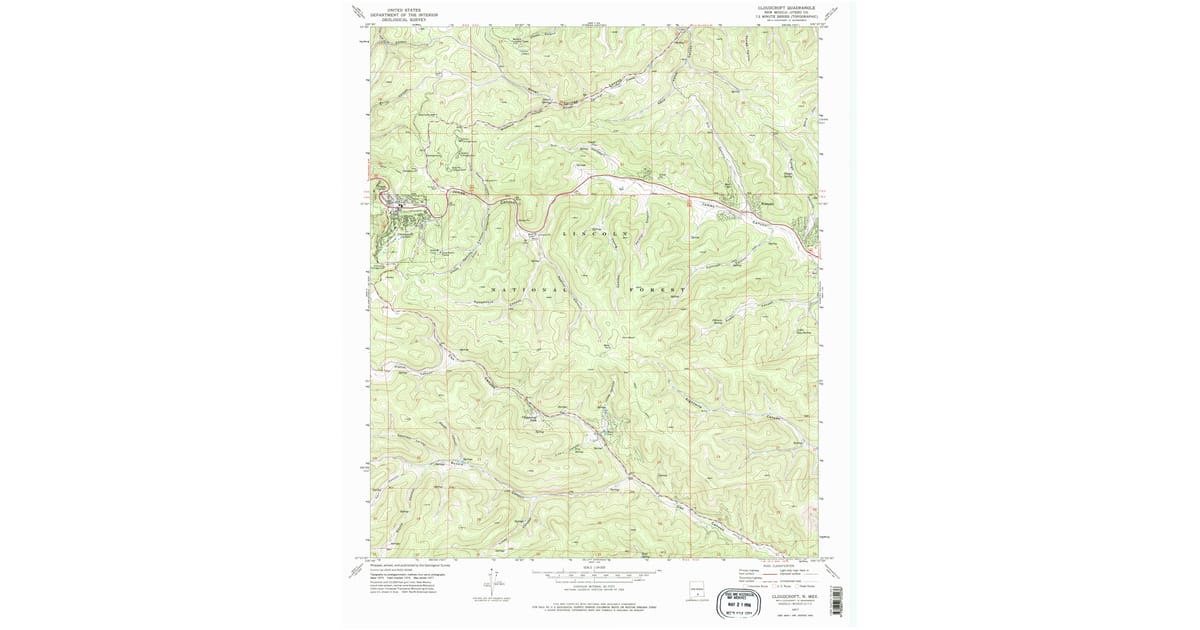 1970s Maps of Cloudcroft, NM | Pastmaps