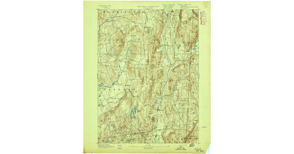 1893 Map of Clove, Dutchess County, NY — High-Res | Pastmaps