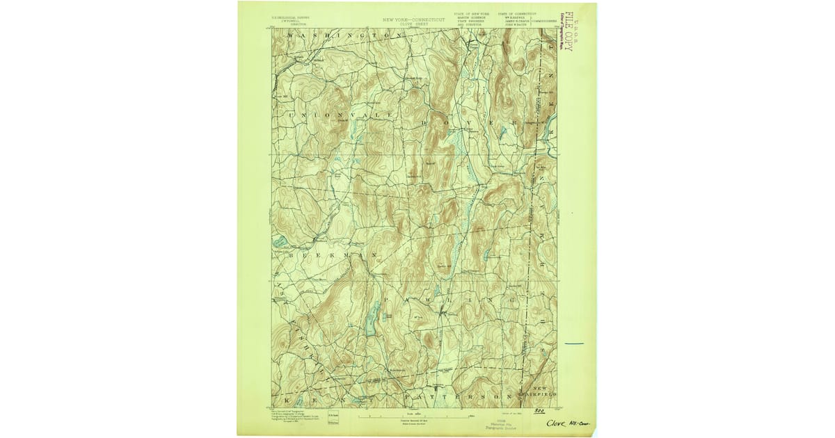 1894 Map of Clove, Dutchess County, NY — High-Res | Pastmaps