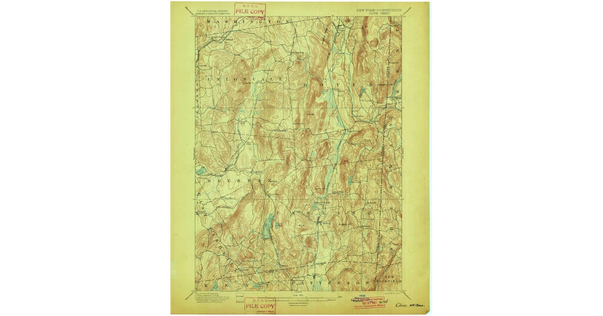 1901 Map of Clove, Dutchess County, NY — High-Res | Pastmaps