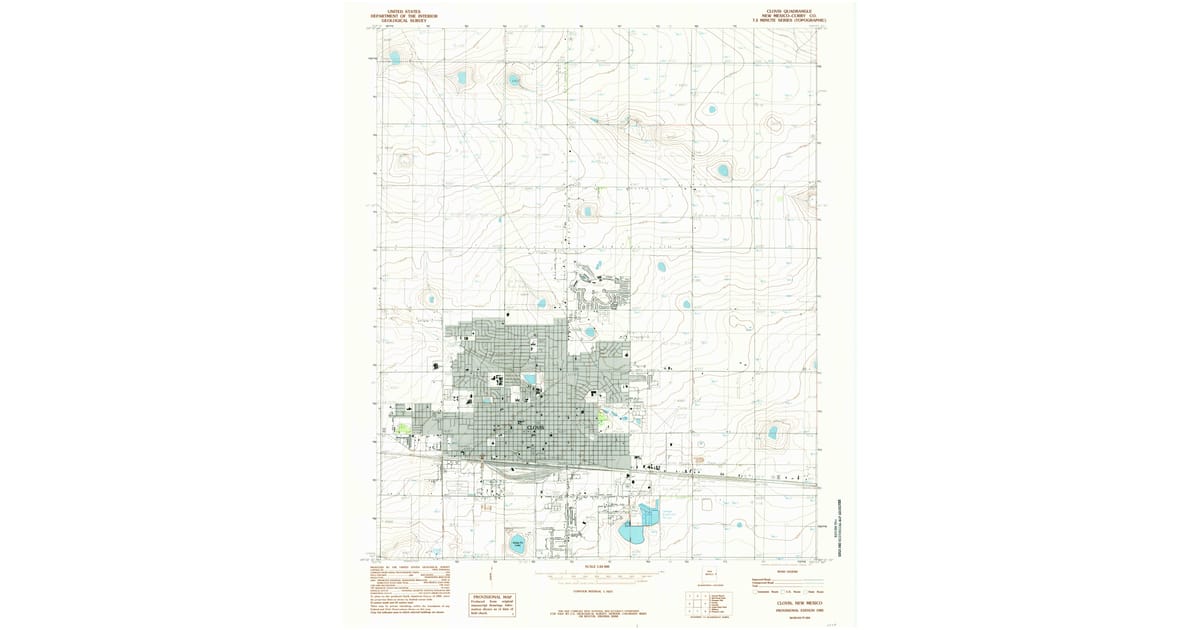 1980s Maps of Stonebrook, Curry County | Pastmaps