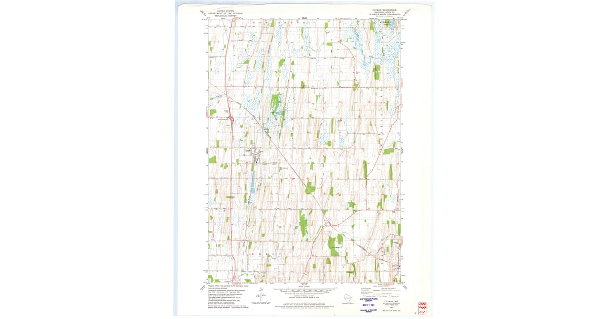 1980s Maps of Lebanon, WI | Pastmaps